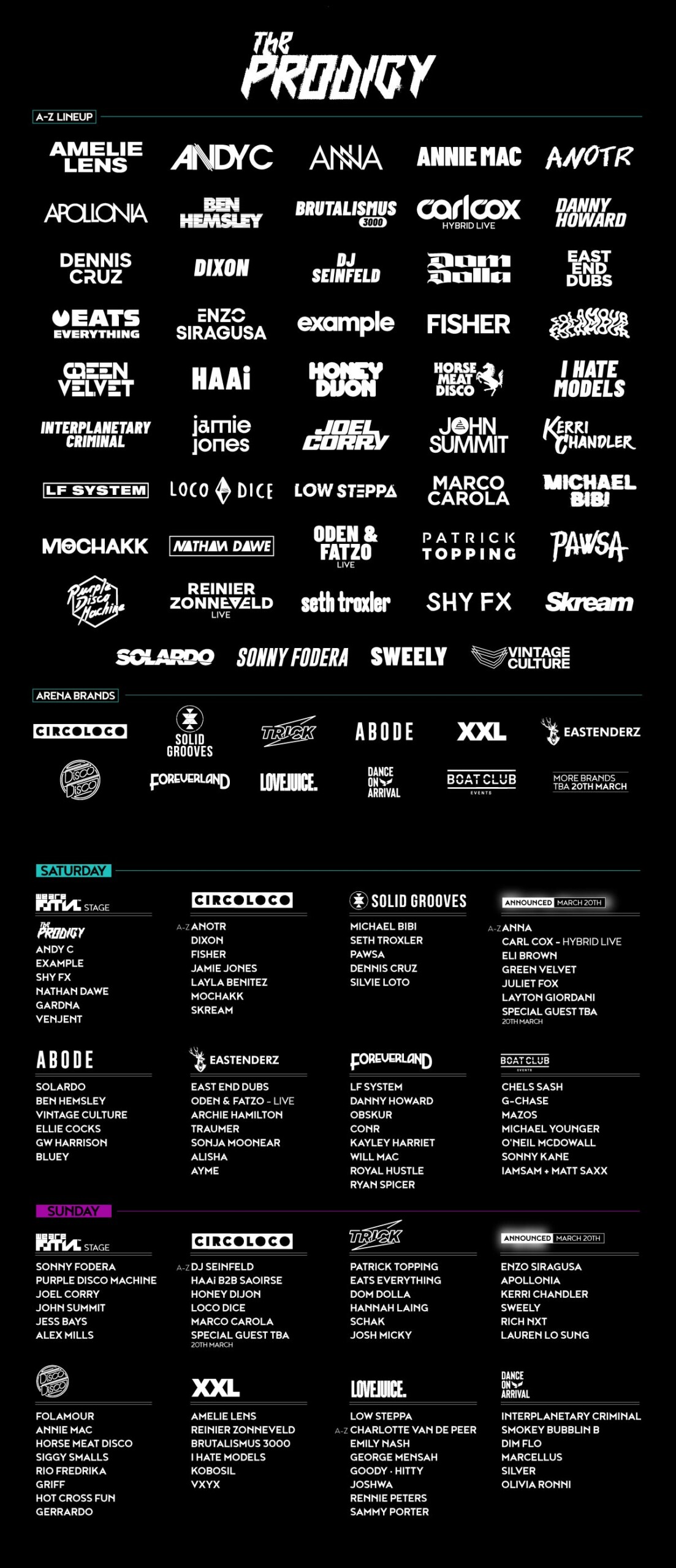 We Are FSTVL | Line Up